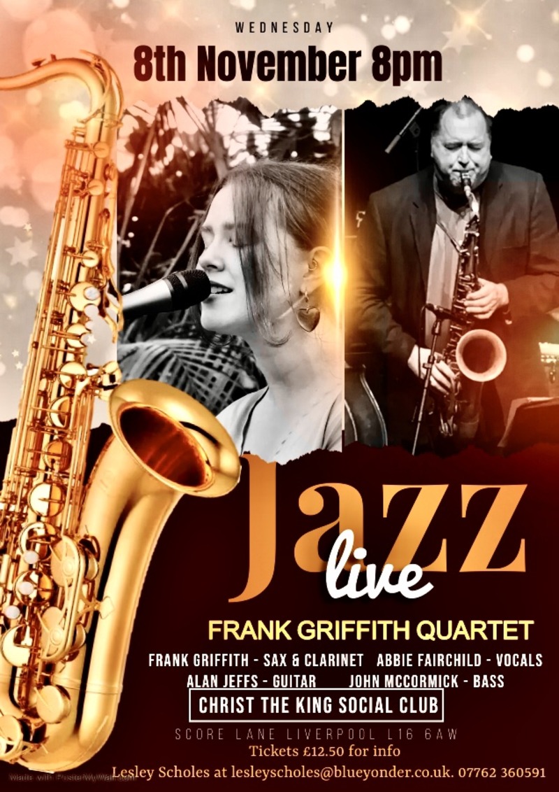Jazz Live - Frank Griffith Quartet - Uncover Liverpool