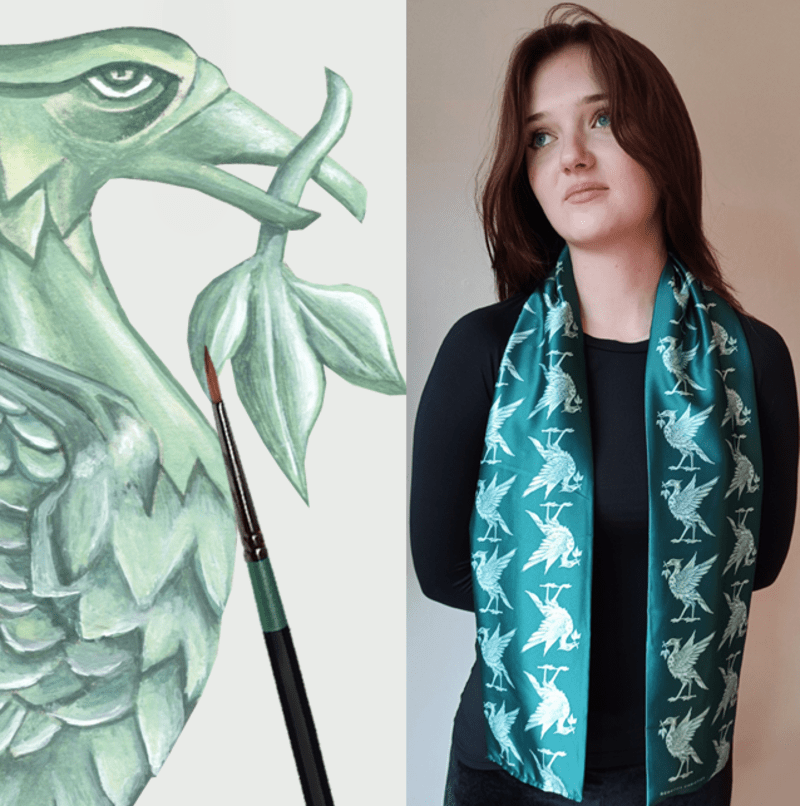 Liverpool artist Rebecca Christian designs new Liver Bird scarf ...